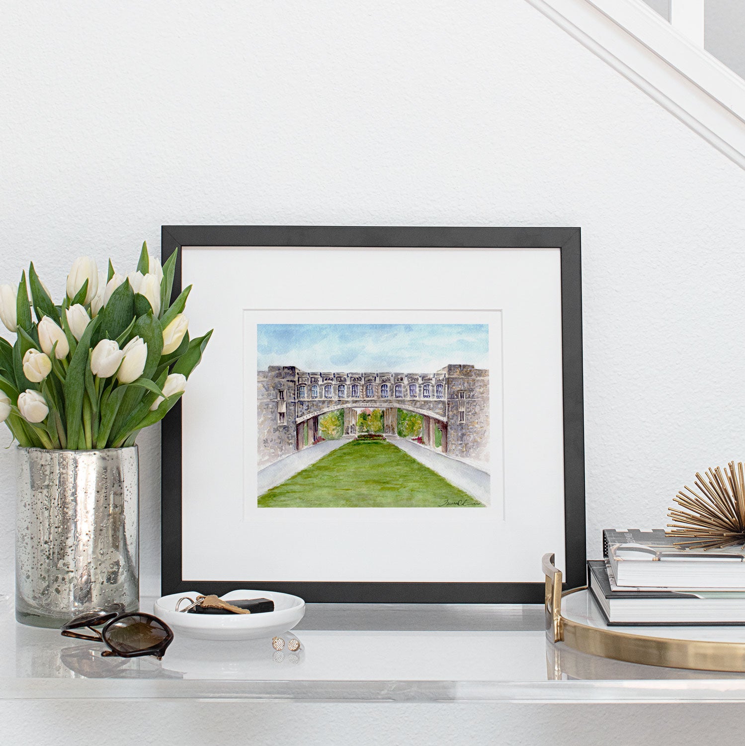 Virginia Tech Torgersen Bridge original watercolor – Boutique by ...